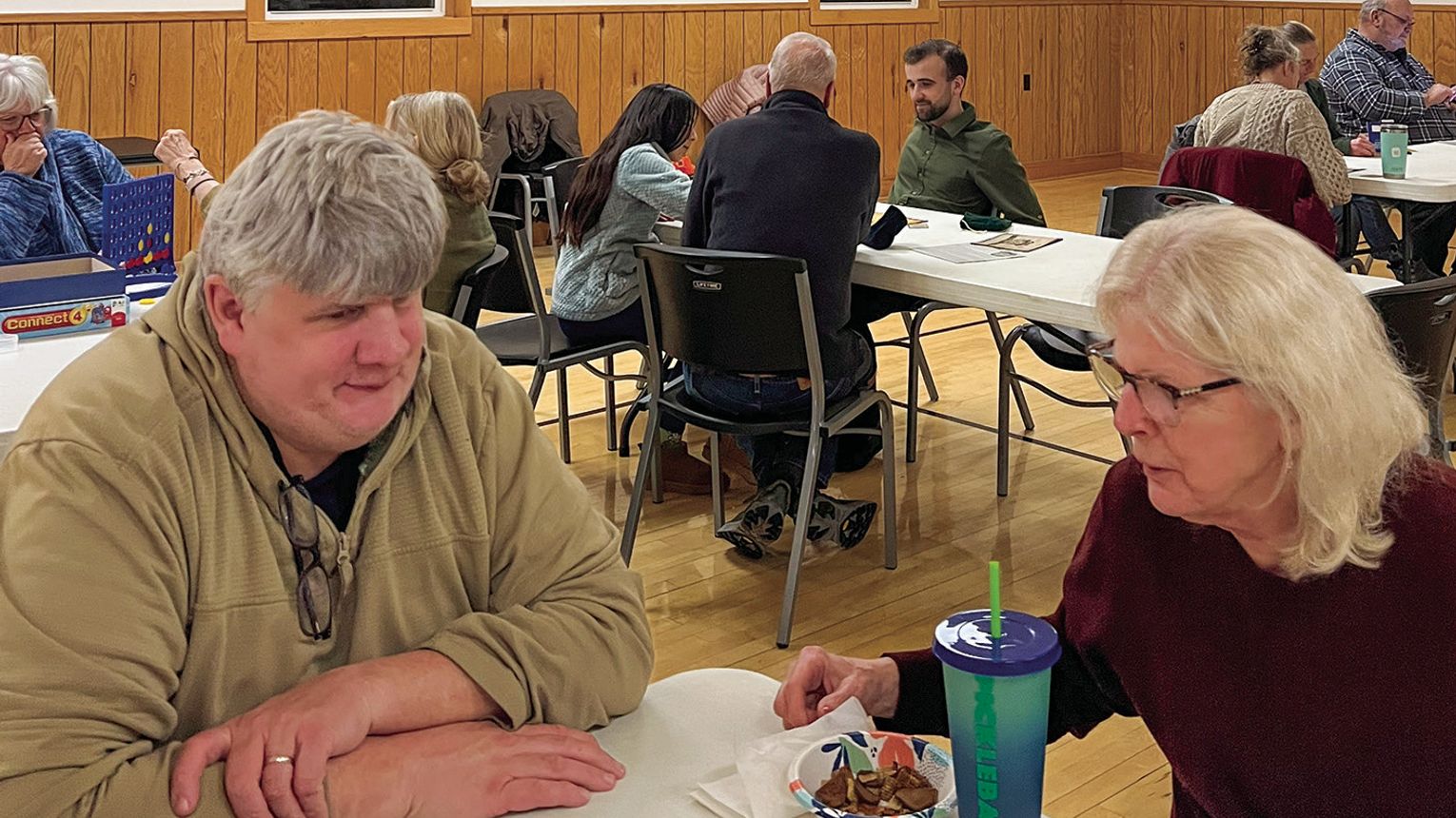 Cabin fever reliever with ‘game night’