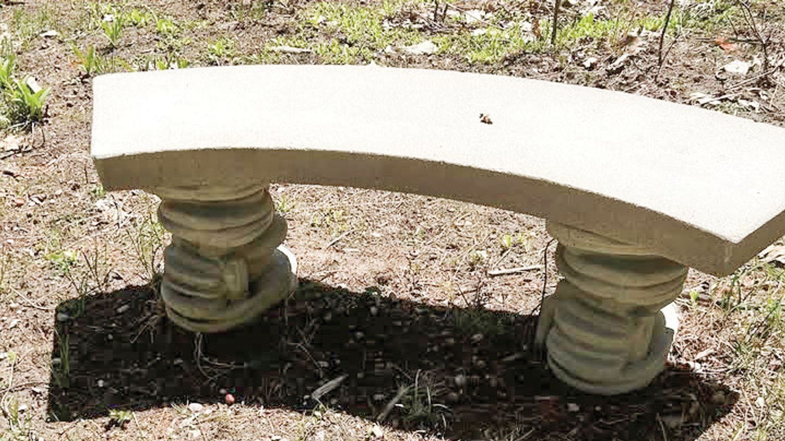 Memorial bench missing