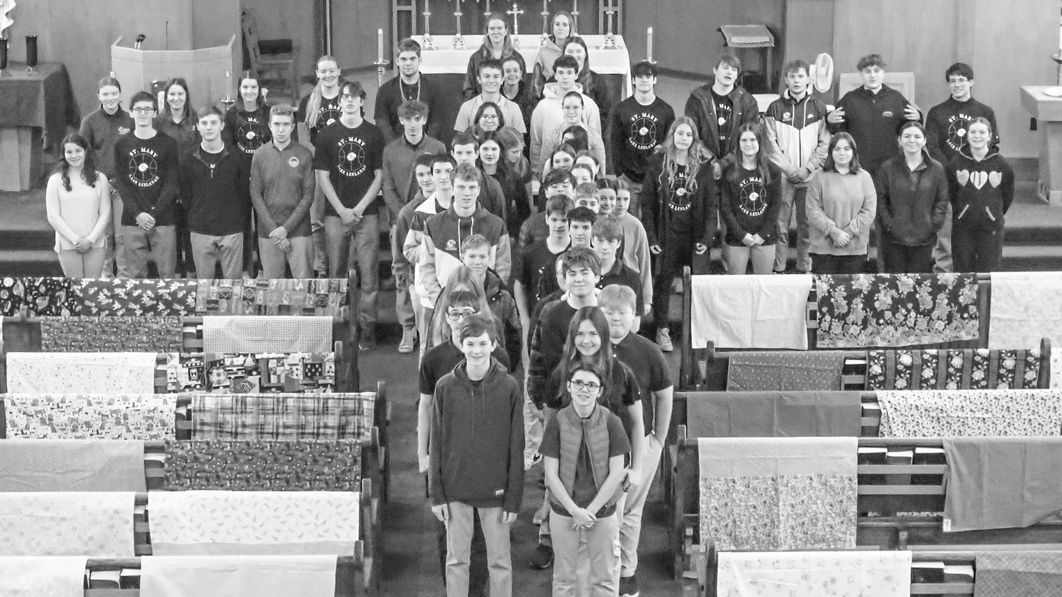 School/church make 130 ‘blankets of hope’