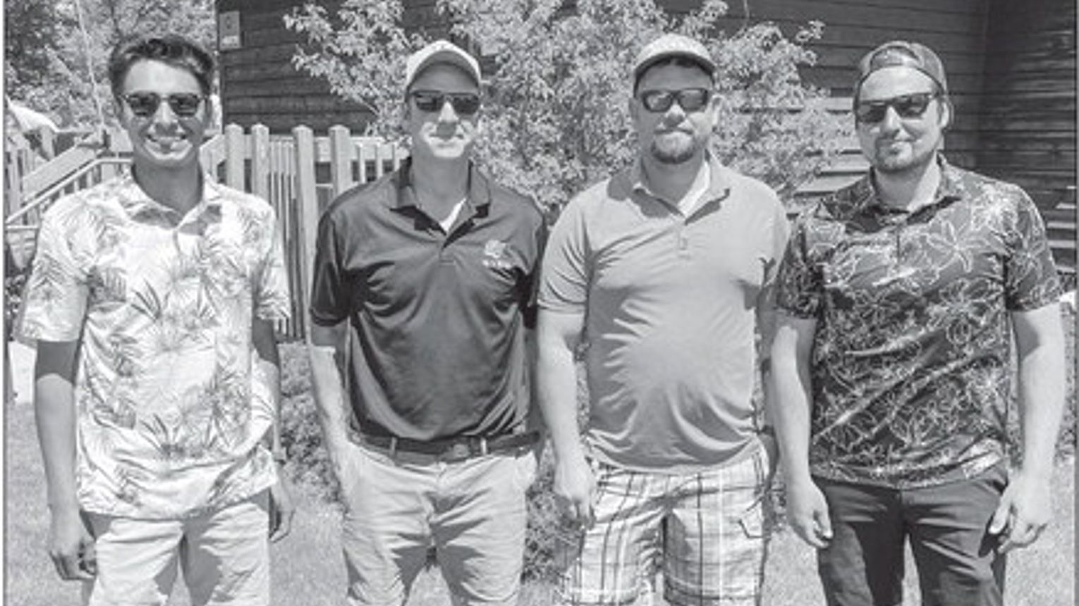 The four-person scramble team